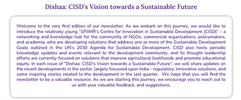 Dishaa Newsletter - November 2023