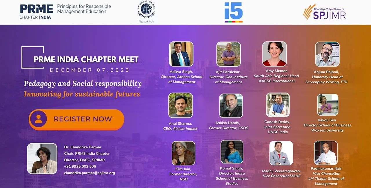 PRME India Chapter Meet 2023 & Social Impact Awards 2023 - S P Jain ...