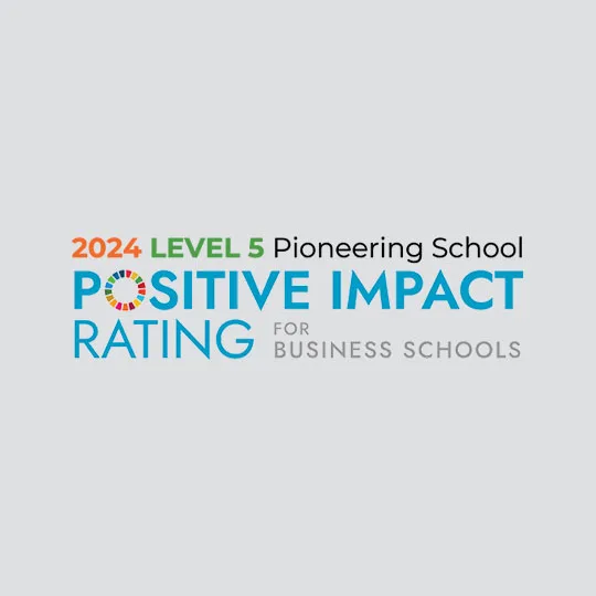 SPJIMR achieved level 5 in Positive Impact Rating | Press release