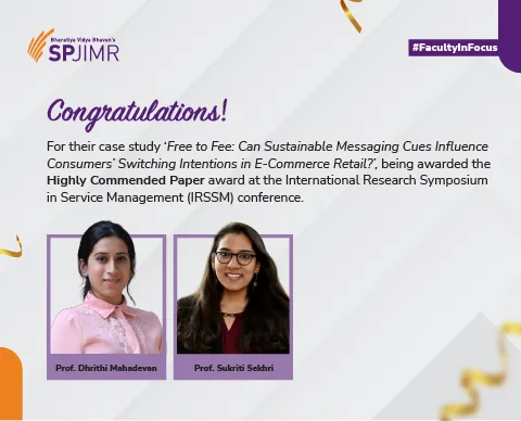 SPJIMR | Faculty | Research recognition | Service management